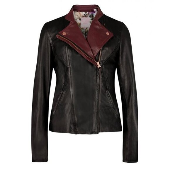 Ted Baker | Jackets & Coats | Ted Baker Oleah Color Block Leather ...